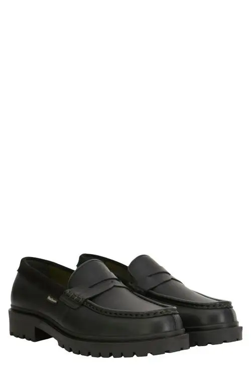 Barbour Croxton Leather Penny Loafer - Black