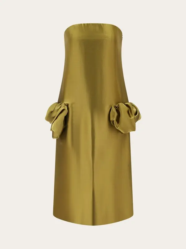 FERRAGAMO Liquid Lamé Dress - Gold
