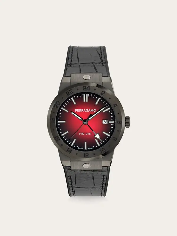 FERRAGAMO F-80 Classic Gmt Watch - Red