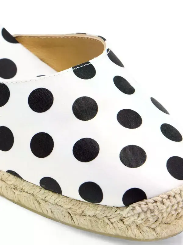 CastaÑer Carina Polka-dot Wedge Espadrilles