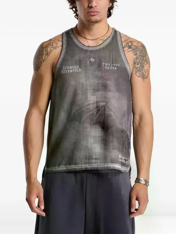 REPRESENT 247 X Avenged Sevenfold Death Bat Graphic-print Vest