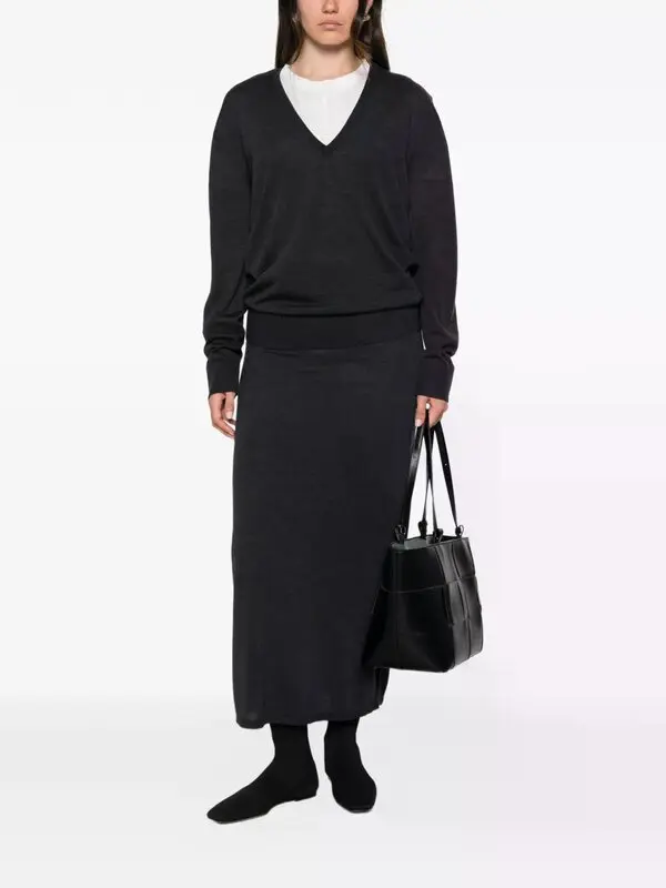 TOTEME Fine-knit Skirt - Grey