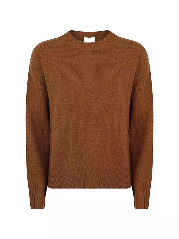 ALLUDE Fine-knit Cashmere Sweater - Brown