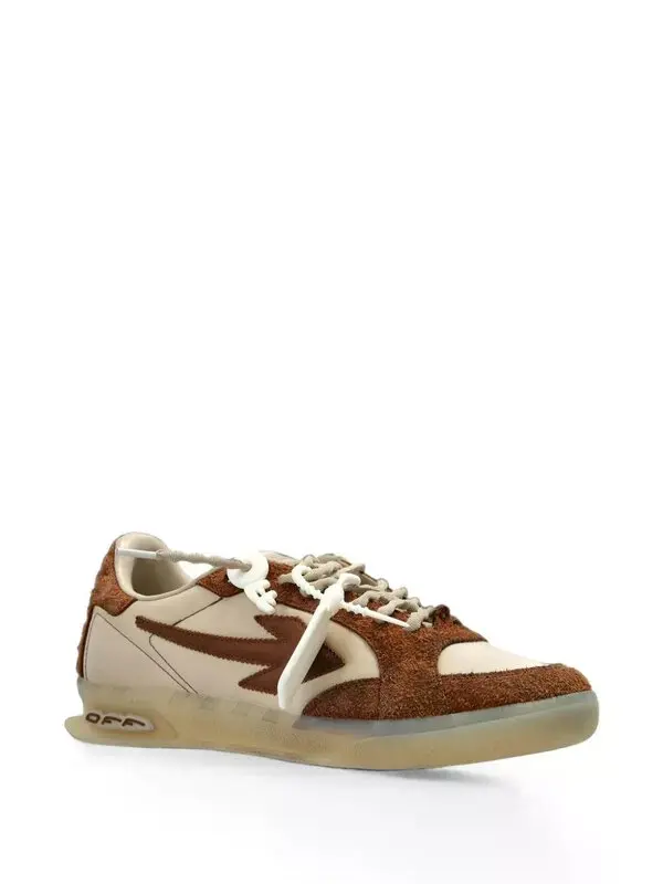 Off-White Out Of Office Leather-panel Sneakers - Neutrals