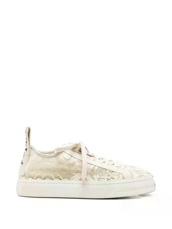 Chloé Lauren Lace-up Sneakers - Neutrals