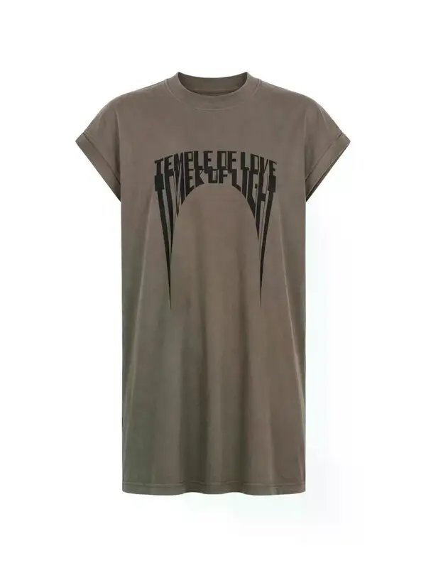 Rick Owens Graphic-print Cap-sleeve T-shirt