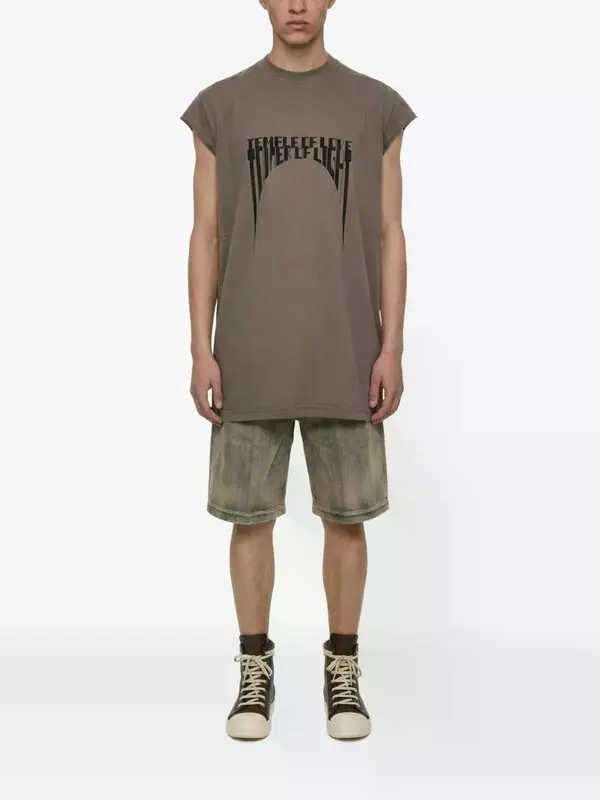 Rick Owens Graphic-print Cap-sleeve T-shirt