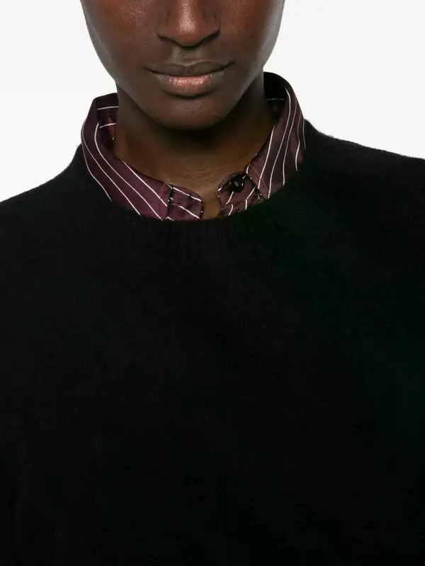 Vince Crew-neck Ribbed-trim Sweater