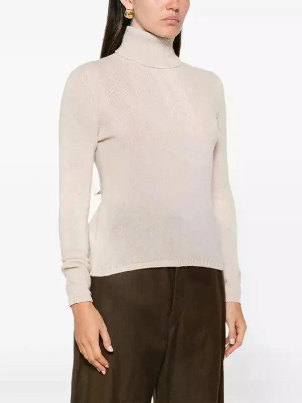 Eleventy Roll-neck Cashmere Sweater - Neutrals