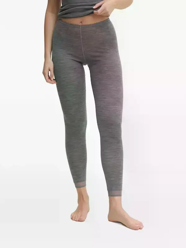 Chantelle Juliana Marl-effect High-waist Leggings - Grey
