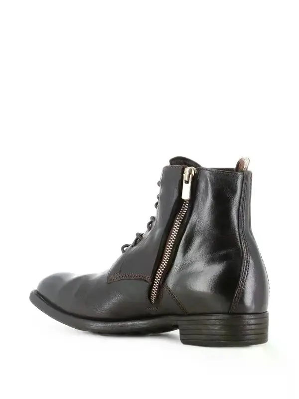 Officine Creative Calixte Lace-up Leather Ankle Boots
