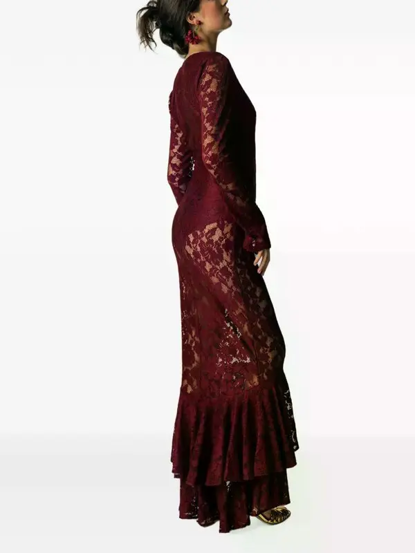 MIAU BY CLARA ROTESCU Vesper Long-sleeve Maxi Dress