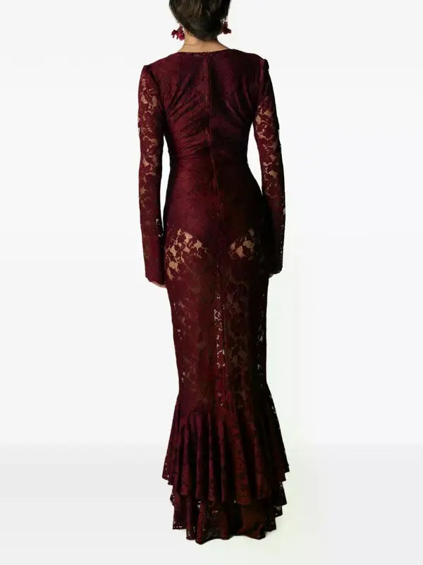 MIAU BY CLARA ROTESCU Vesper Long-sleeve Maxi Dress