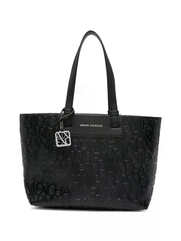 Armani Exchange Logo-debossed Tote Bag