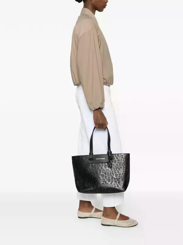 Armani Exchange Logo-debossed Tote Bag