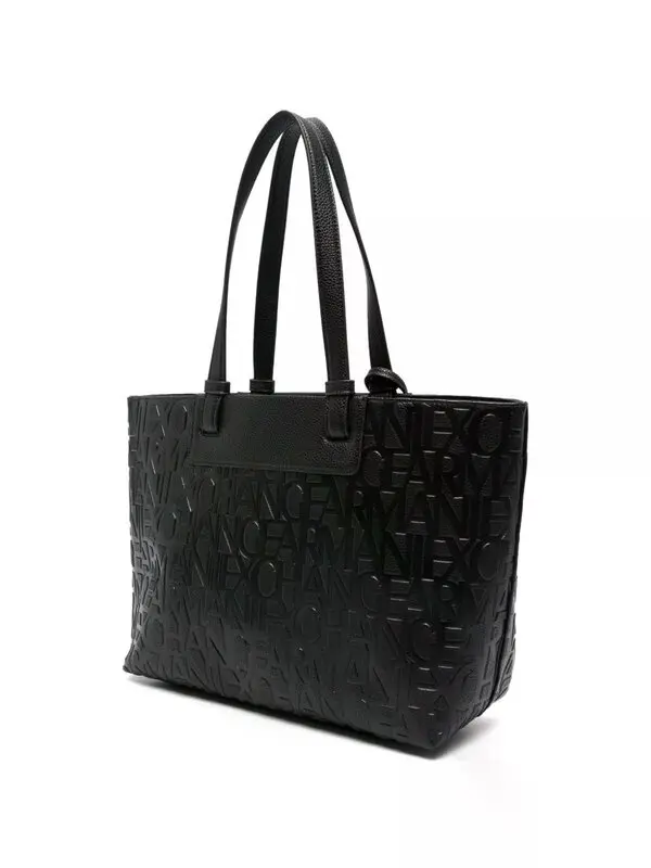 Armani Exchange Logo-debossed Tote Bag
