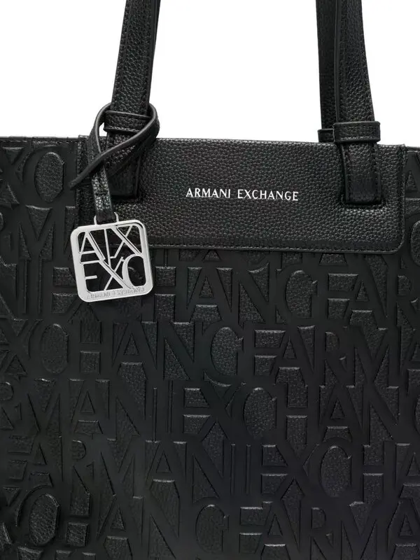 Armani Exchange Logo-debossed Tote Bag
