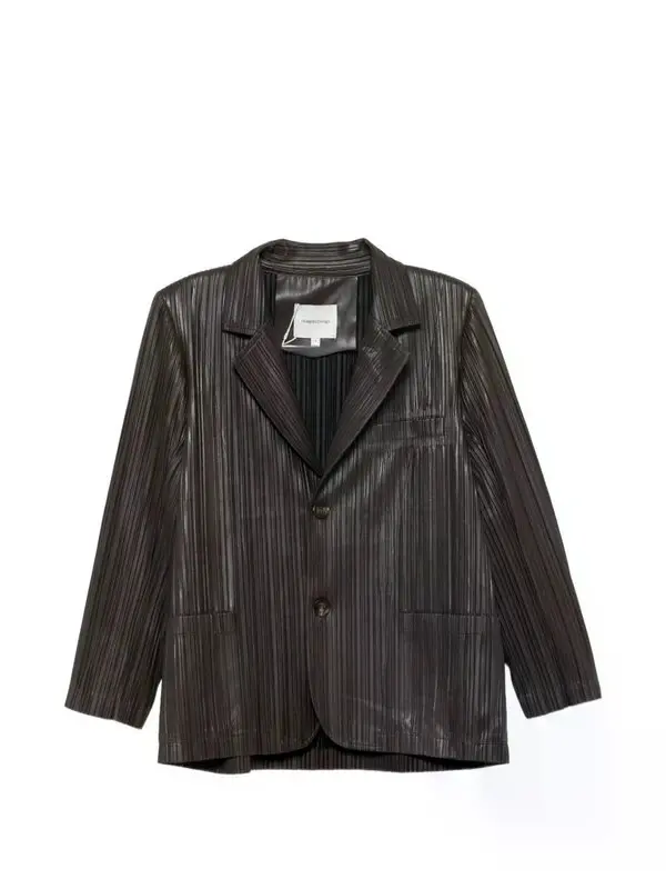 GONGDID DESIGN Plissé-effect Blazer