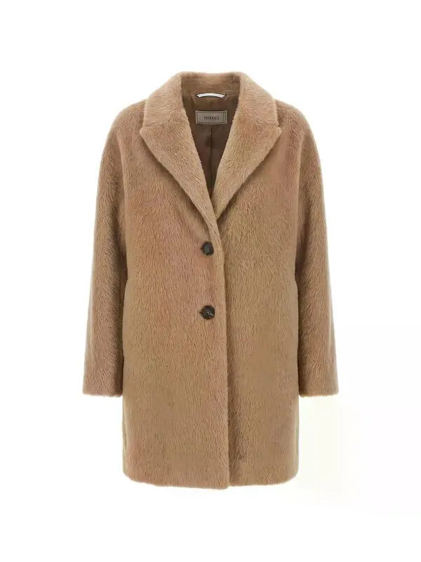 Peserico Brushed-finish Single-breasted Coat