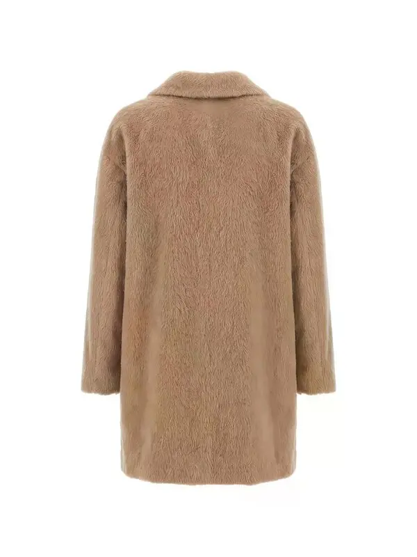 Peserico Brushed-finish Single-breasted Coat