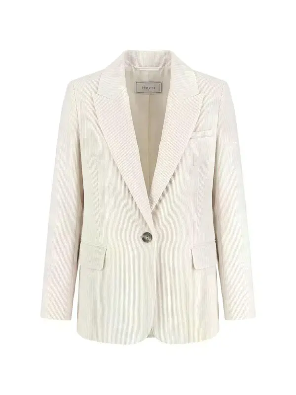 Peserico Corduroy Single-breasted Blazer