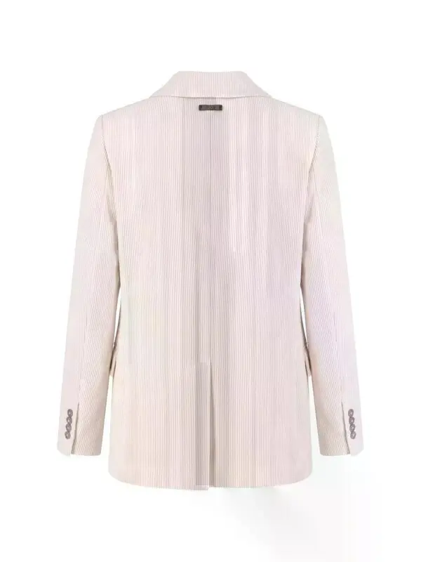Peserico Corduroy Single-breasted Blazer - Neutrals