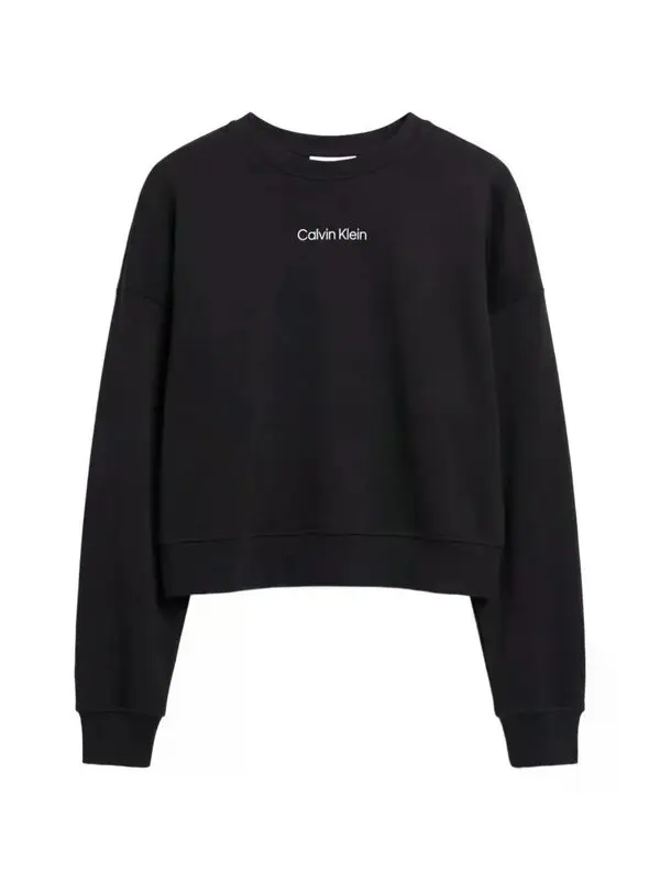 Calvin Klein Logo-print Drop-shoulder Sweater