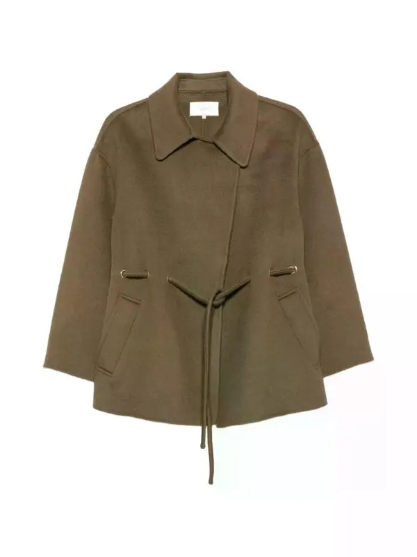 Ba&sh Belted Wool Jacket - Green