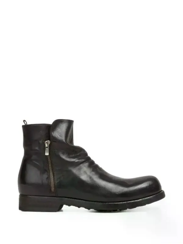 Officine Creative Ruched Side-zip Boots