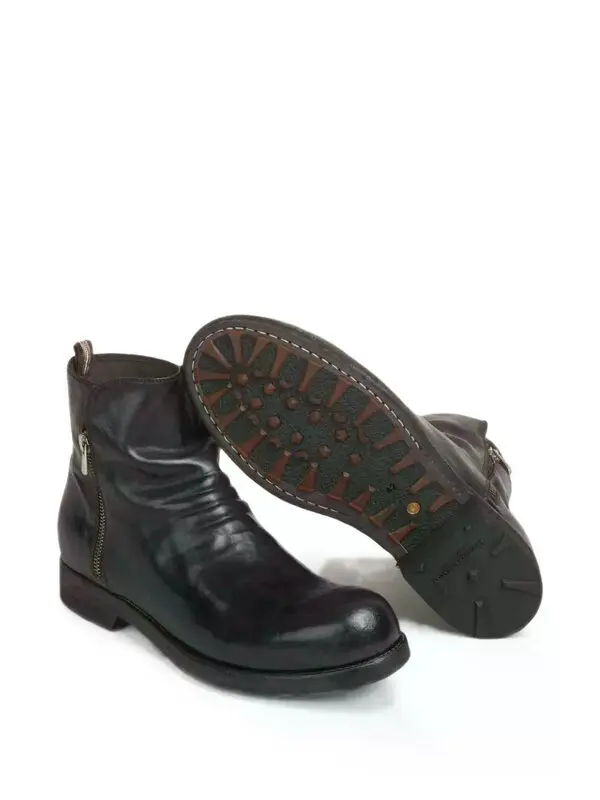 Officine Creative Ruched Side-zip Boots
