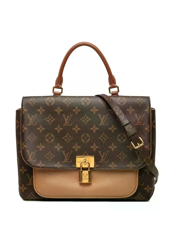 LOUIS VUITTON 2018 Monogram Marignan Satchel - Brown