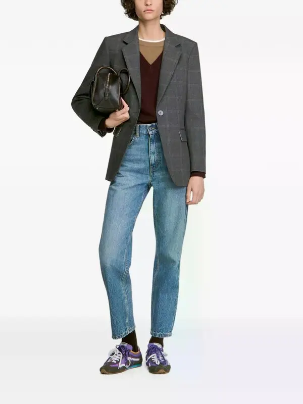 Sandro Checked Tailored Blazer