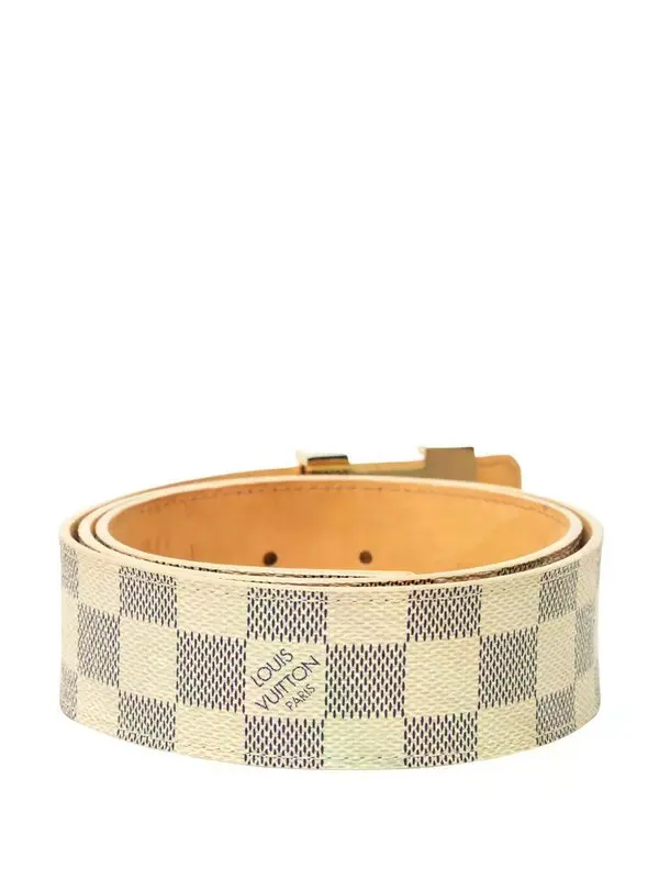 LOUIS VUITTON 2008 Damier Azur Initiales Belt