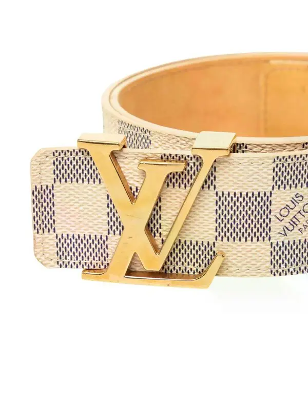 LOUIS VUITTON 2008 Damier Azur Initiales Belt