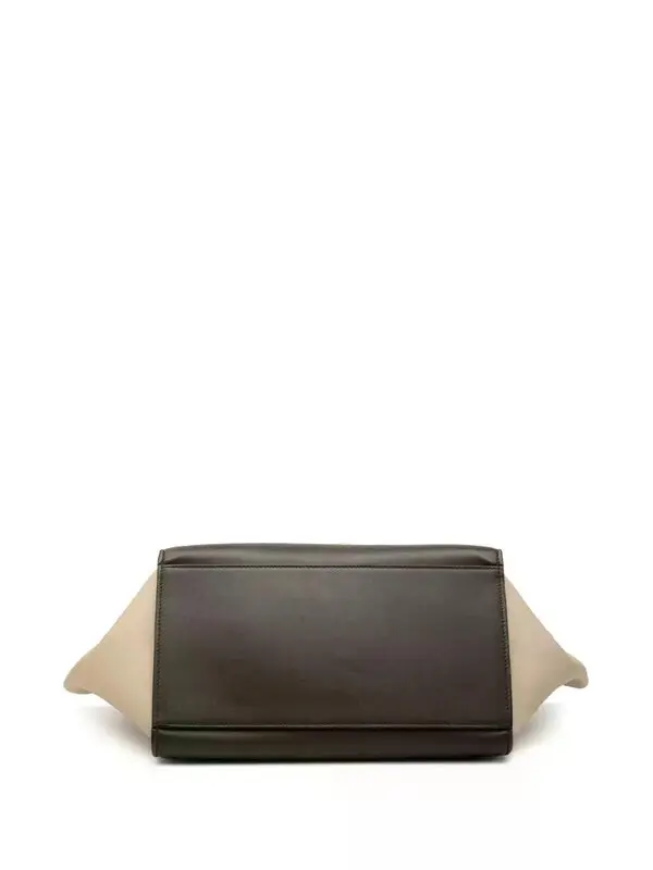 Celine 2014 Medium Tricolor Leather Trapeze Satchel