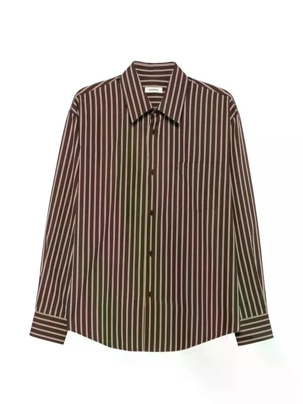 Sandro Striped Long-sleeve Shirt