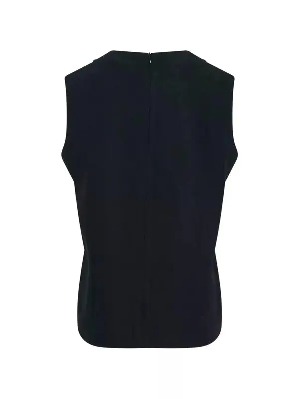 Biyan Embellished Gabardine Sleeveless Top
