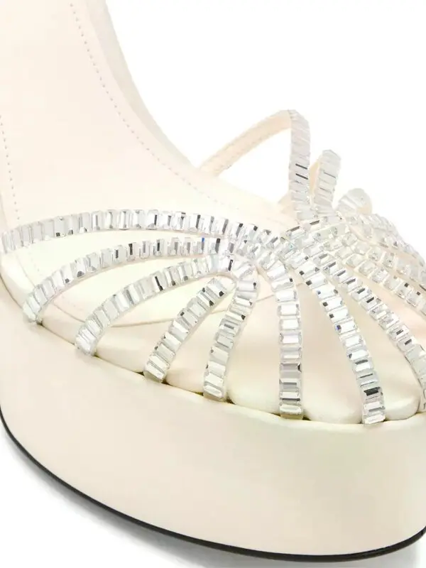 ALEVI MILANO Eva Crystal-embellished Platform Sandals