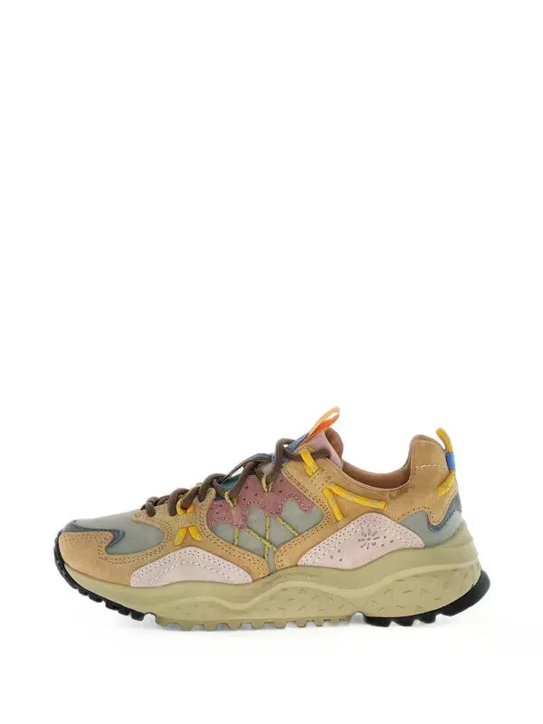 FLOWER MOUNTAIN Yamabushi Panelled Sneakers - Brown