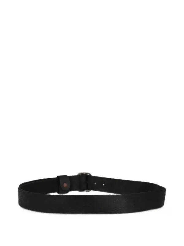 Guidi Logo-plate Leather Belt