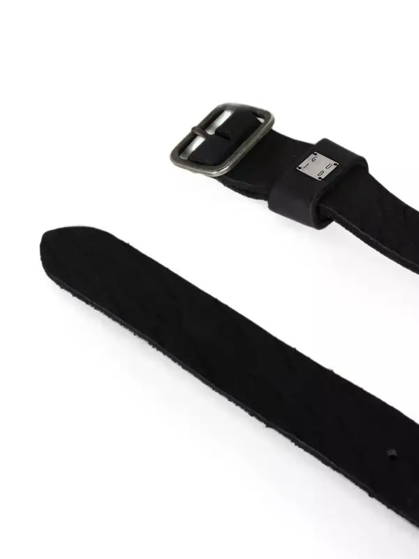 Guidi Logo-plate Leather Belt