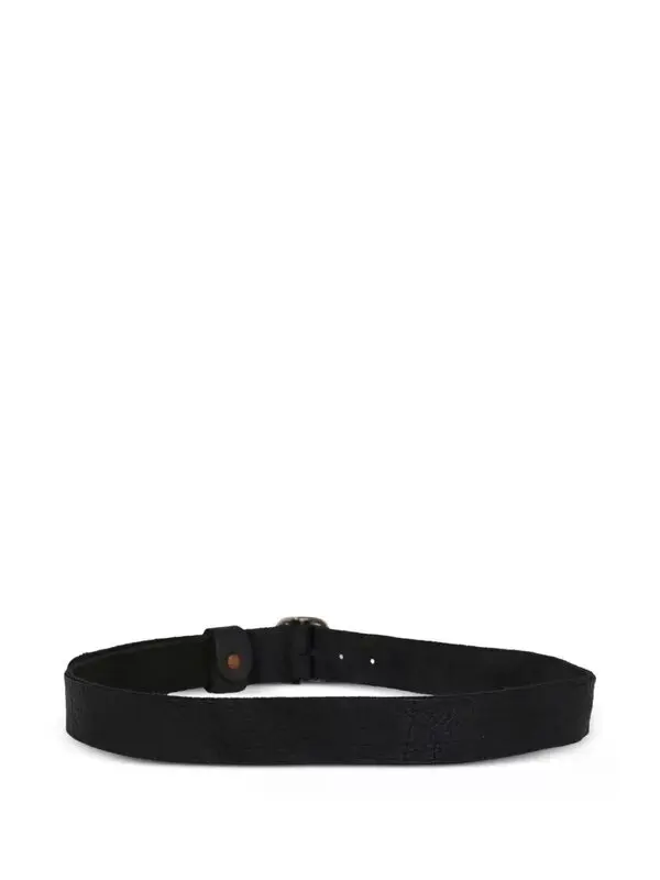 Guidi Logo-plate Leather Belt