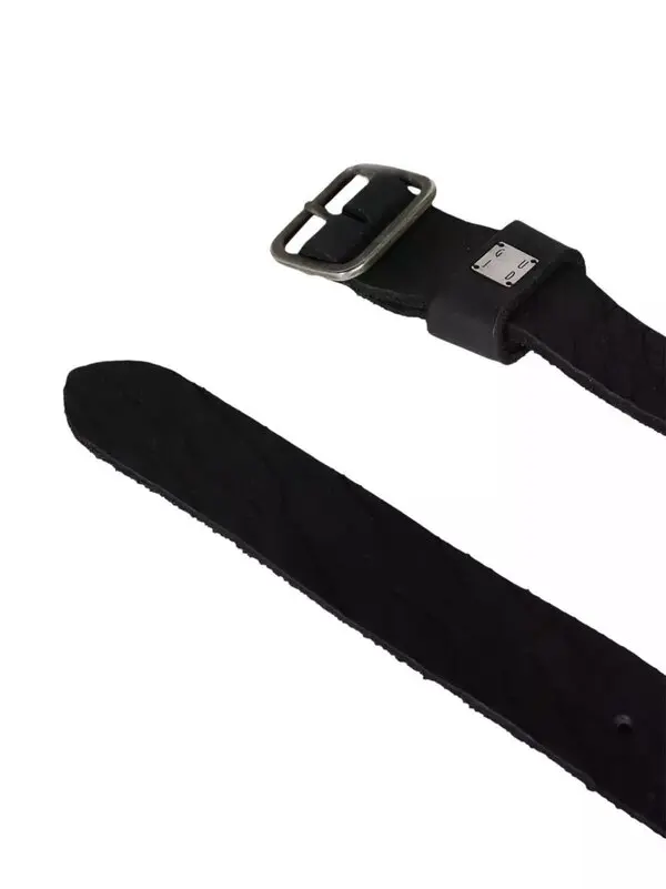 Guidi Logo-plate Leather Belt