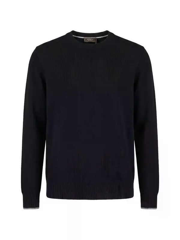 Peserico Contrast-trim Crew-neck Sweater