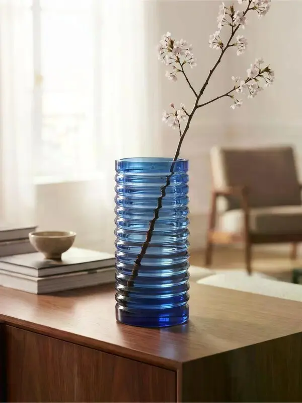 MARIO CIONI & C Ribbed Cylindrical Vase
