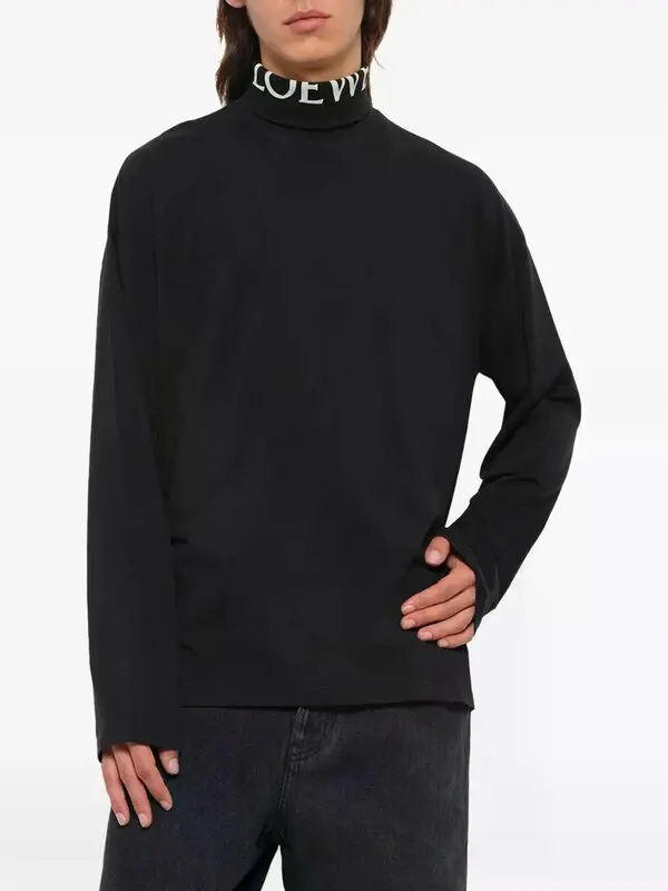 Loewe Logo-print High-neck T-shirt
