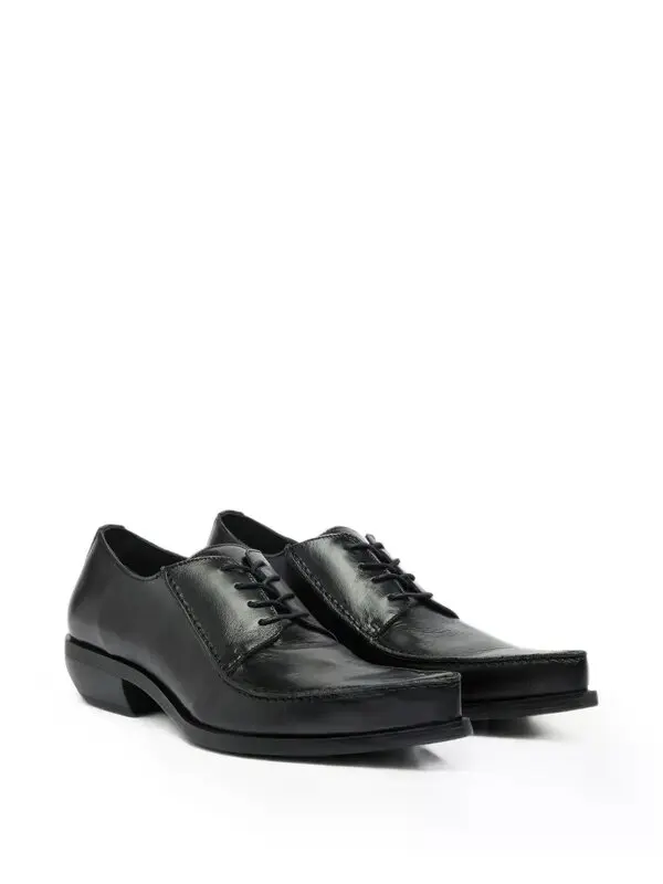 DIESEL® Pointed-toe Leather Derby Shoes