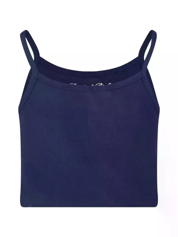 Sporty & Rich Logo-print Cropped Camisole