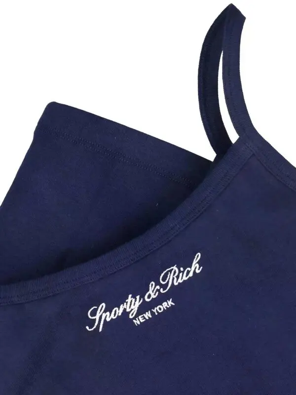 Sporty & Rich Logo-print Cropped Camisole