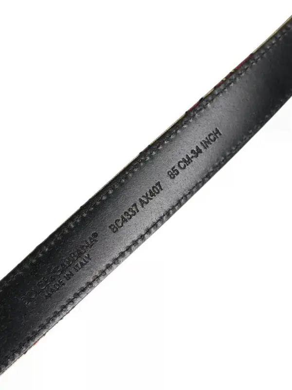 Dolce & Gabbana Floral-jacquard Buckle Belt